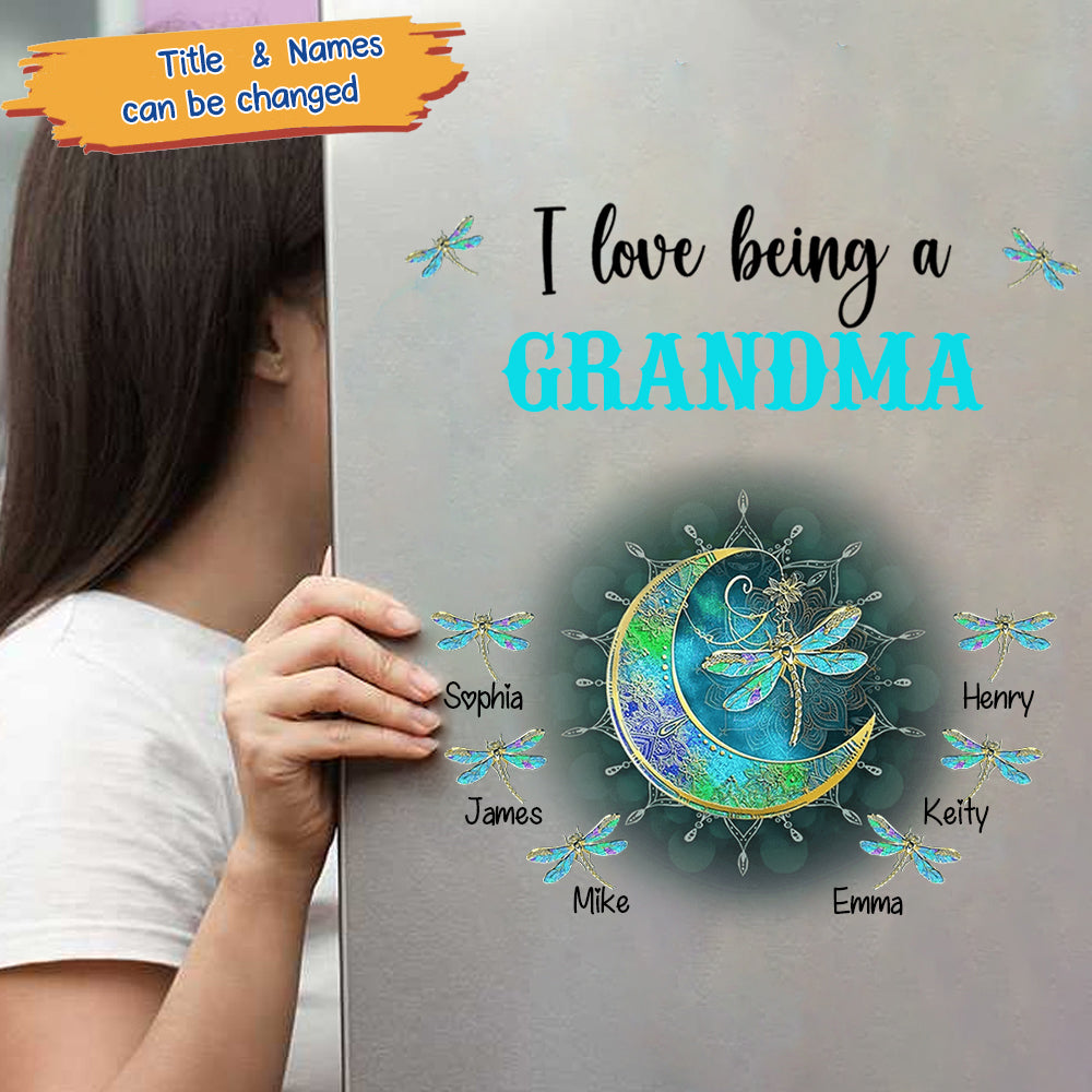 Personalized Grandma Mom Nana Grandkids Dragonfly Moon Decal/Sticker ... Personalized Grandma Mom Nana Grandkids Dragonfly Moon Decal/Sticker ...